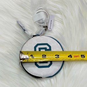 Coach | Accessories | Coach Circular Coin Pouch In Signature Canvas ...